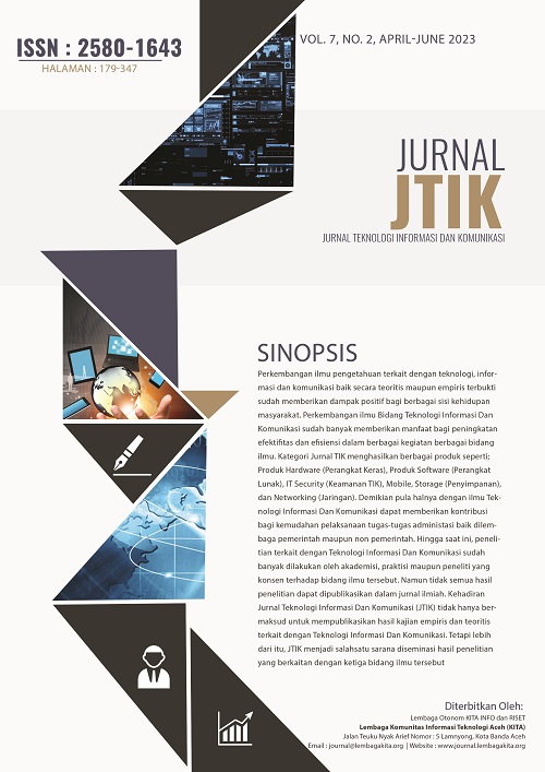 Archives | Jurnal JTIK (Jurnal Teknologi Informasi dan Komunikasi)